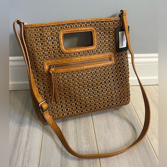Joy Susan | Bags | Rio Faux Cane Cutout Handle Tote | Poshmark